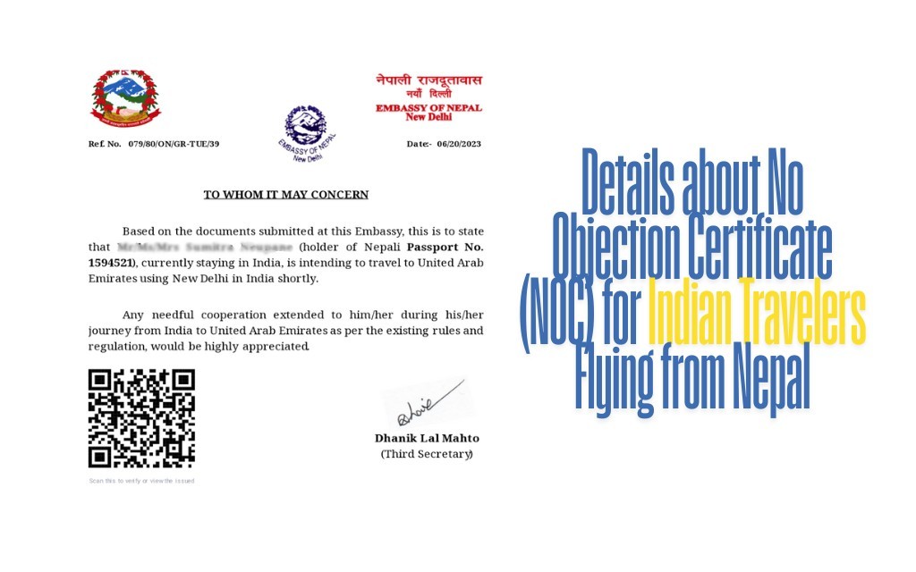 NOC compulsory for Indian passport holders | Travel Guide